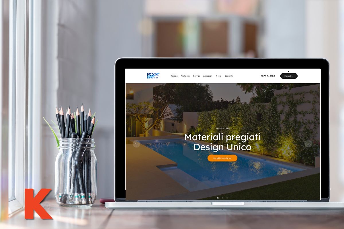 Pool Immersion: Online il nuovo sito corporate - Kamon